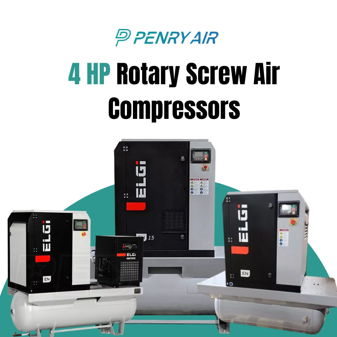 4 HP Rotary Screw Air Compressors - Penry Air