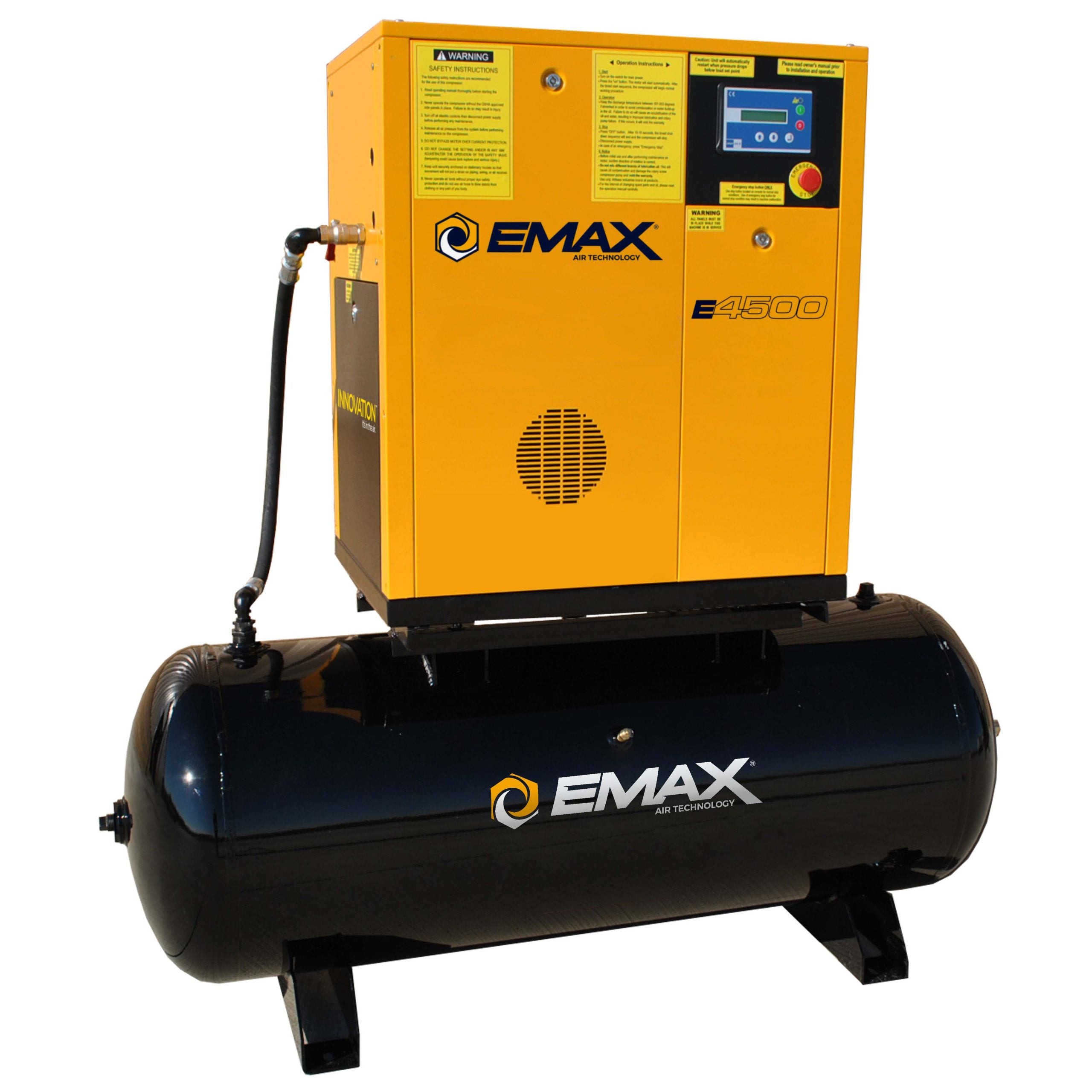 EMAX 10HP 3PH 208/230V 39CFM Energy Efficient Variable Speed Industria ...