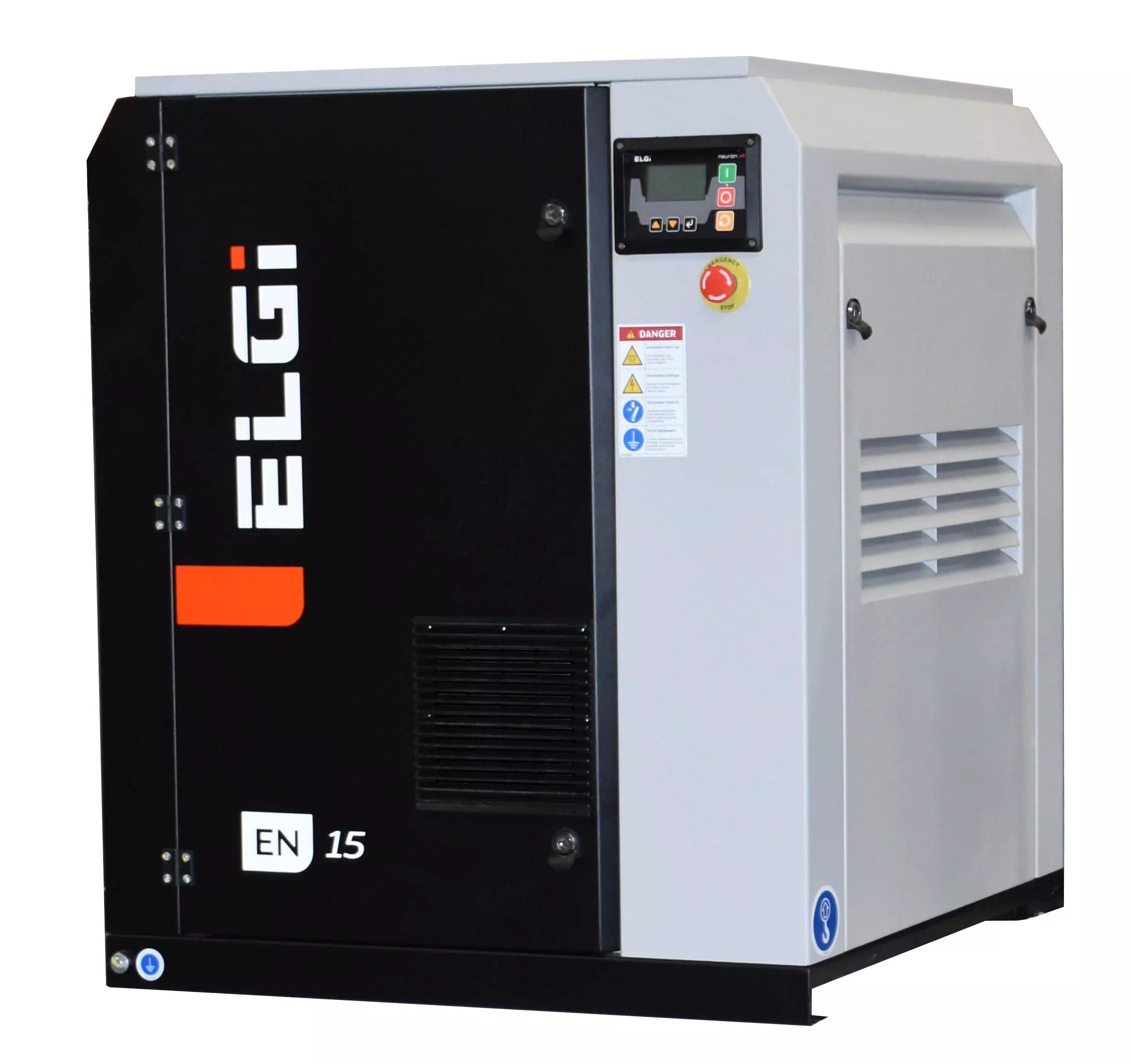 ELGi EN11 15hp Electric Rotary Screw Air Compressor, Base Mount (EN11- - Penry Air