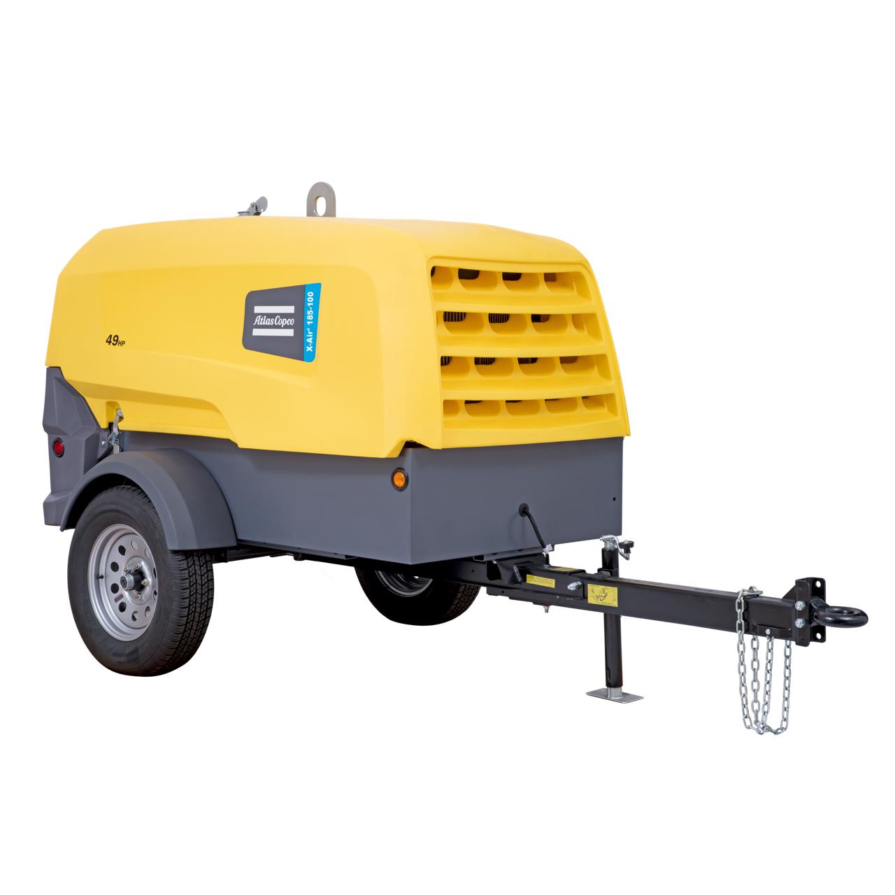 Atlas Copco X-AIR 185-100 Kubota USA Portable Air Compressor - Penry Air