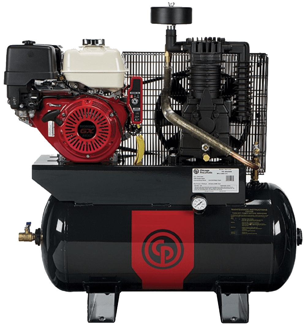 Chicago Pneumatic 11HP RCP Two Stage Iron Series Gasoline Engine Honda ...